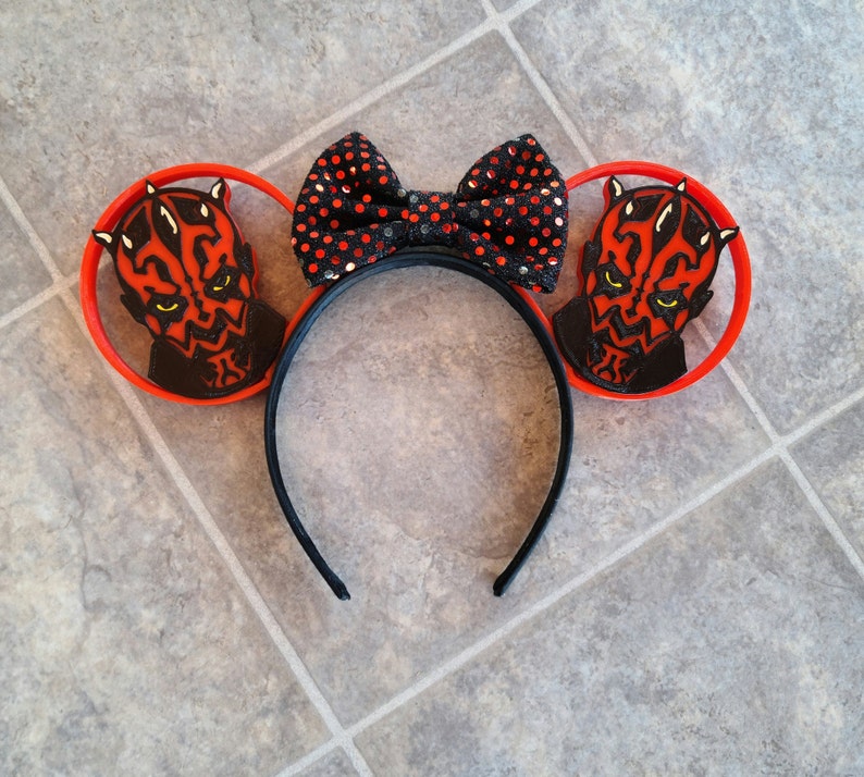 Sith Lord Face 3D Printed Mouse Ears - Etsy