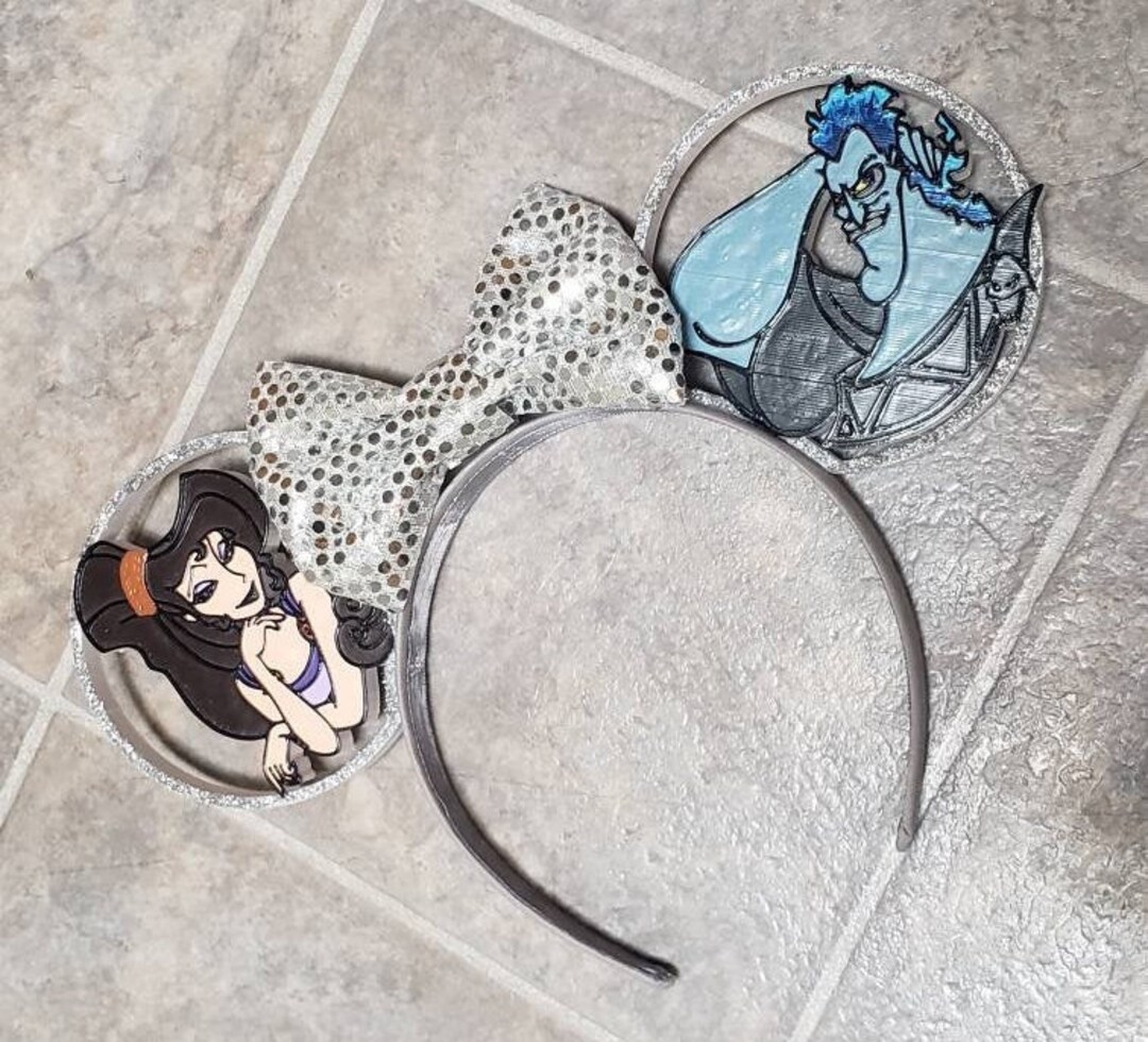 Damsel in Distress and God of the Underworld 3D Printed Mouse Ears - Etsy