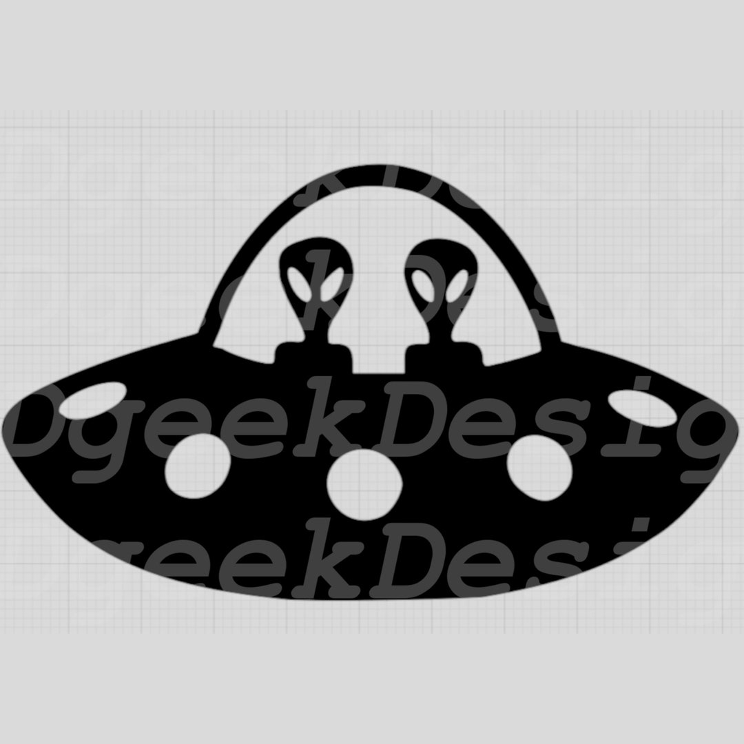 Alien in Space Ship Decal - Etsy