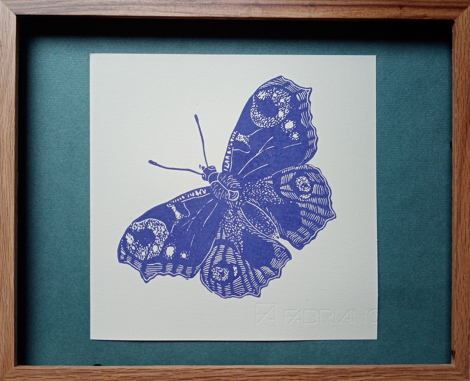 Linocut Butterfly Original Art Print Cabinet of Curiosities - Etsy