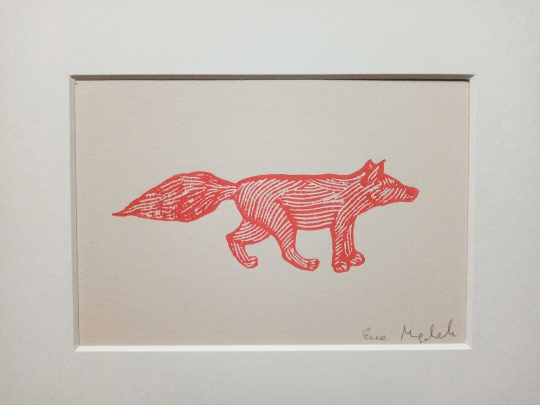 Linocut Forest Animals - Set of 3 Print, Original Art Print, Animal Art ...