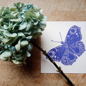 Linocut Butterfly, Original Art Print, Cabinet of Curiosities ...