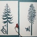 Linocut Fir Tree - Original Art Print, Nature Wall Art,forest Trees ...