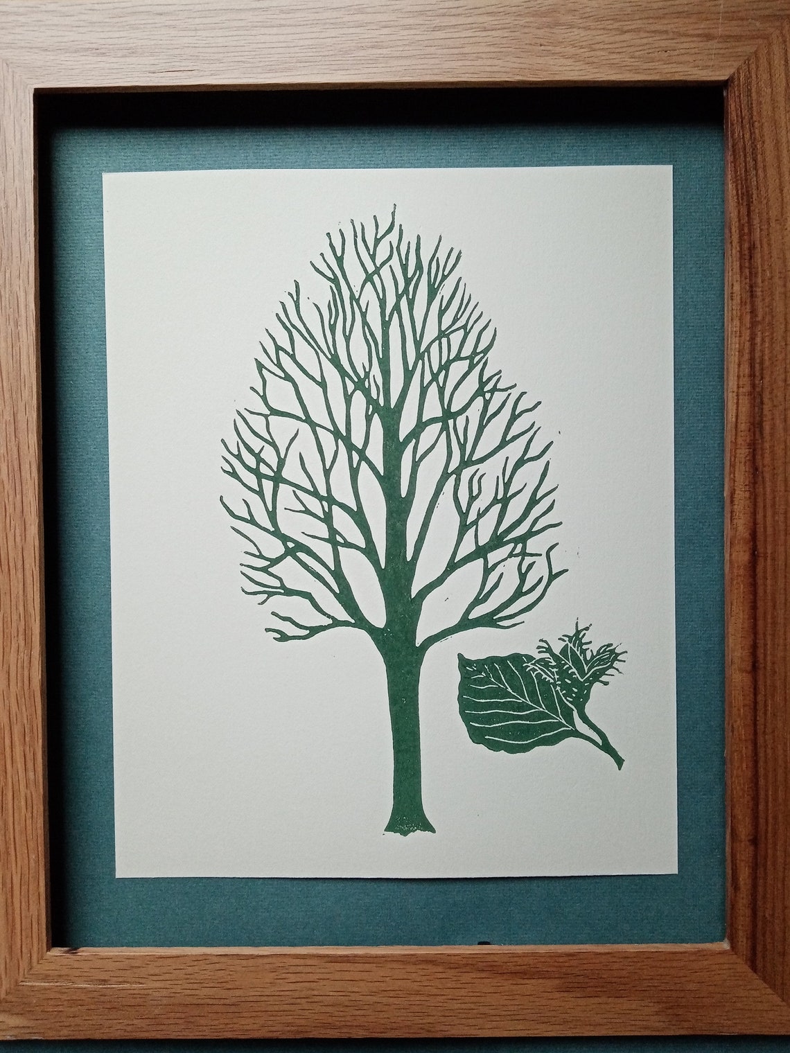 Linocut Beech Tree Original Art Print Forest Trees - Etsy Denmark