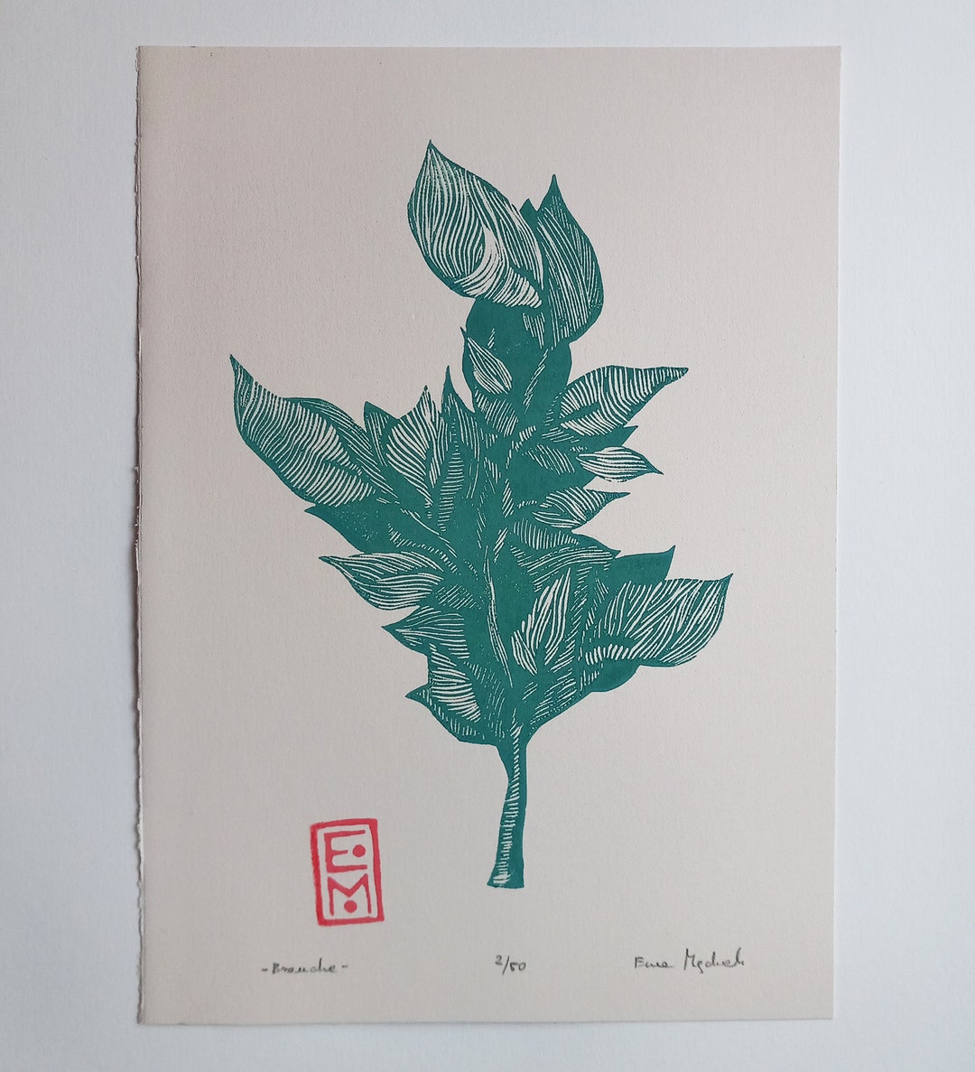 Linocut Branch, Original Art Print, Life Cycle of a Tree, Art of Trees ...