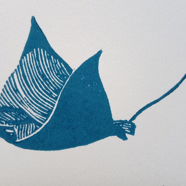 Fish Linocut - Etsy