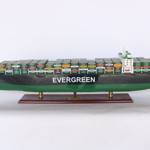 EVERGREEN Container Ship Model 103cm - Personalization Your Name - Etsy