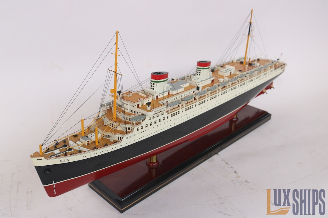 SS REX Model Ship, Wooden Ship Model - Etsy