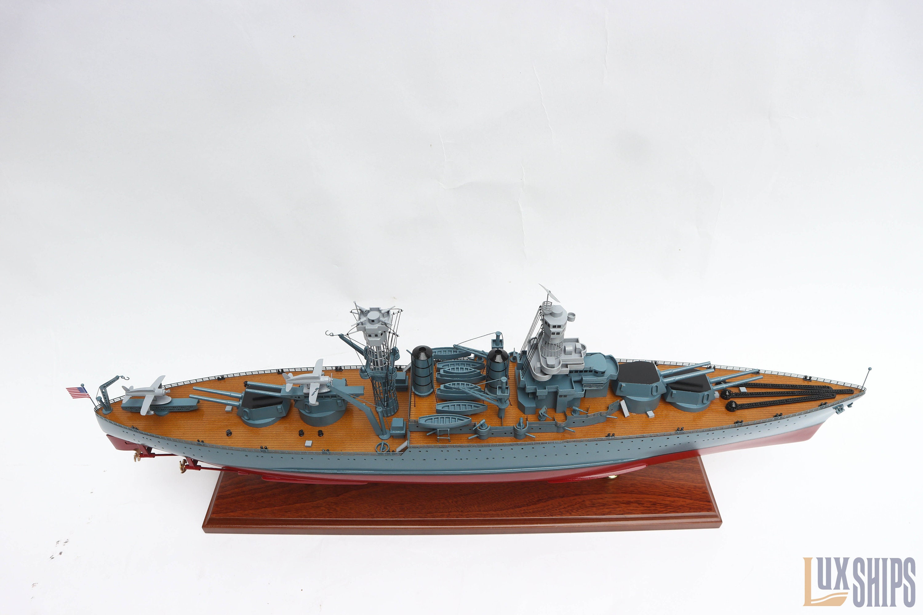 USS West Virginia BB-48 Ship Model USS West Virginia Battleship Model ...