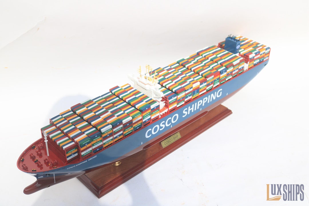 COSCO SHIPPING Container Ship Model 72cm - Personalization Your Name - Etsy