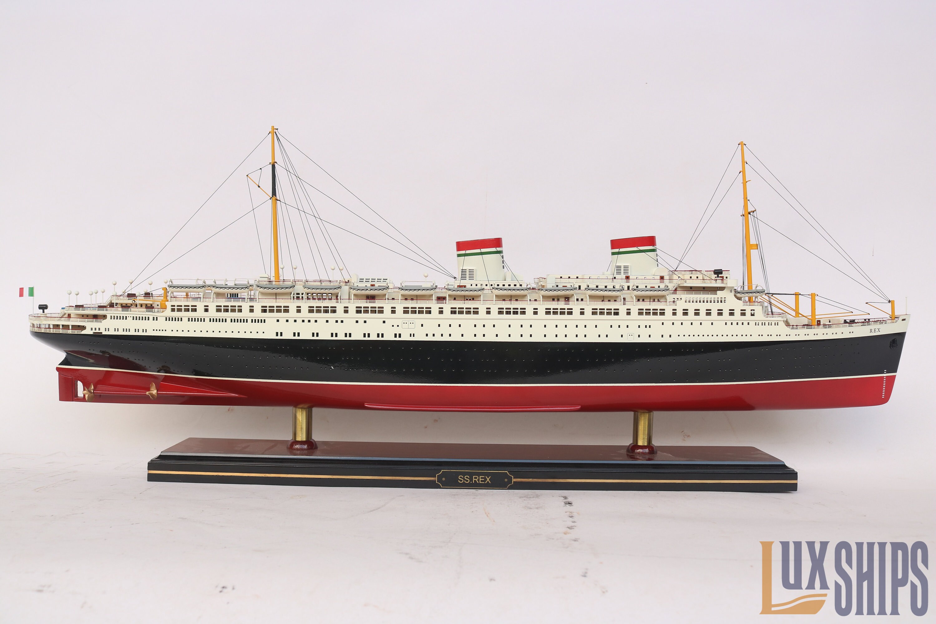 SS REX Model Ship Wooden Ship Model - Etsy