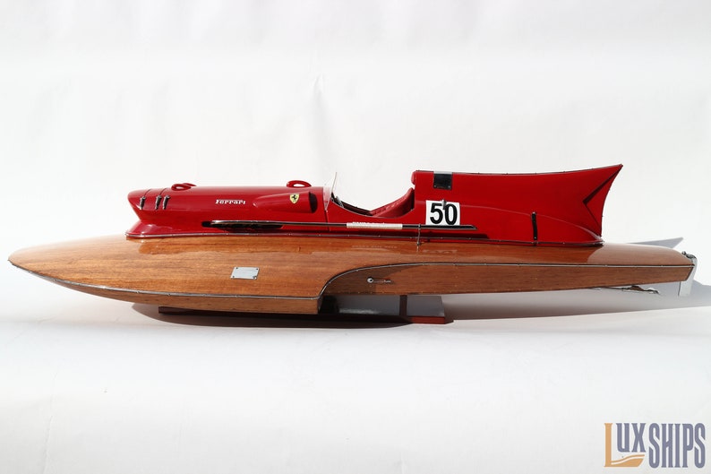Ferrari Hydroplane 36 Ship Model Ferrari Hydroplane Wood Ship Model - Etsy