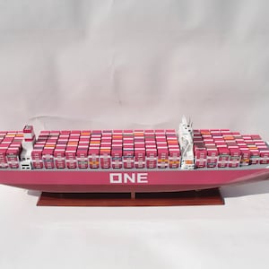 ONE Ship Model 39" - ONE Container Model Ship - Etsy