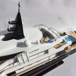 ALFA NERO Yacht Model, Wooden Model Ship is for Sale - Etsy
