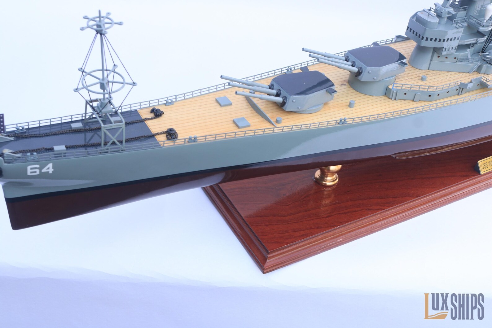 USS Wisconsin BB-64 Ship Model - Wooden Model Ship is for Sale - Etsy