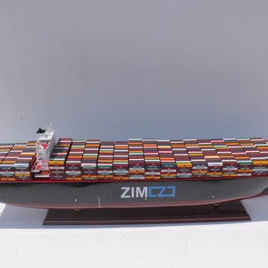 ZIM New York Container Ship Model ZIM Model Ship Personalization Your ...