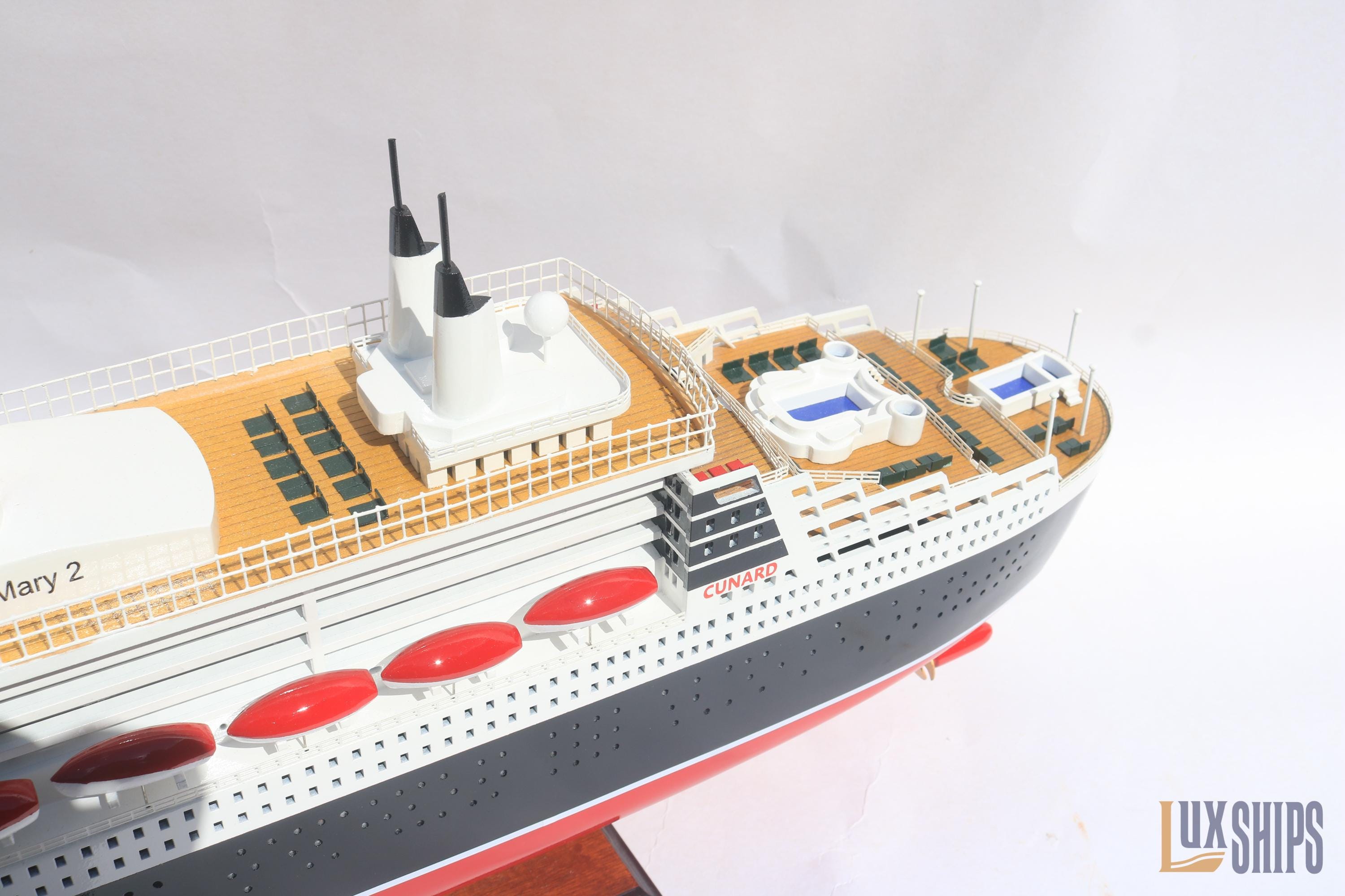 RMS Queen Mary 2 Ship Model 102cm (40") - Wooden Ship Model is for Sale ...