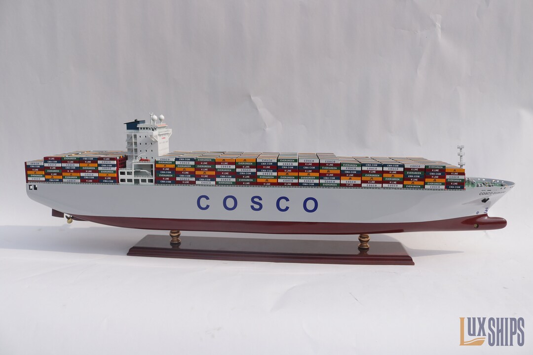 COSCO EUROPE Container Ship Model 39" - Cosco Model Ship ...