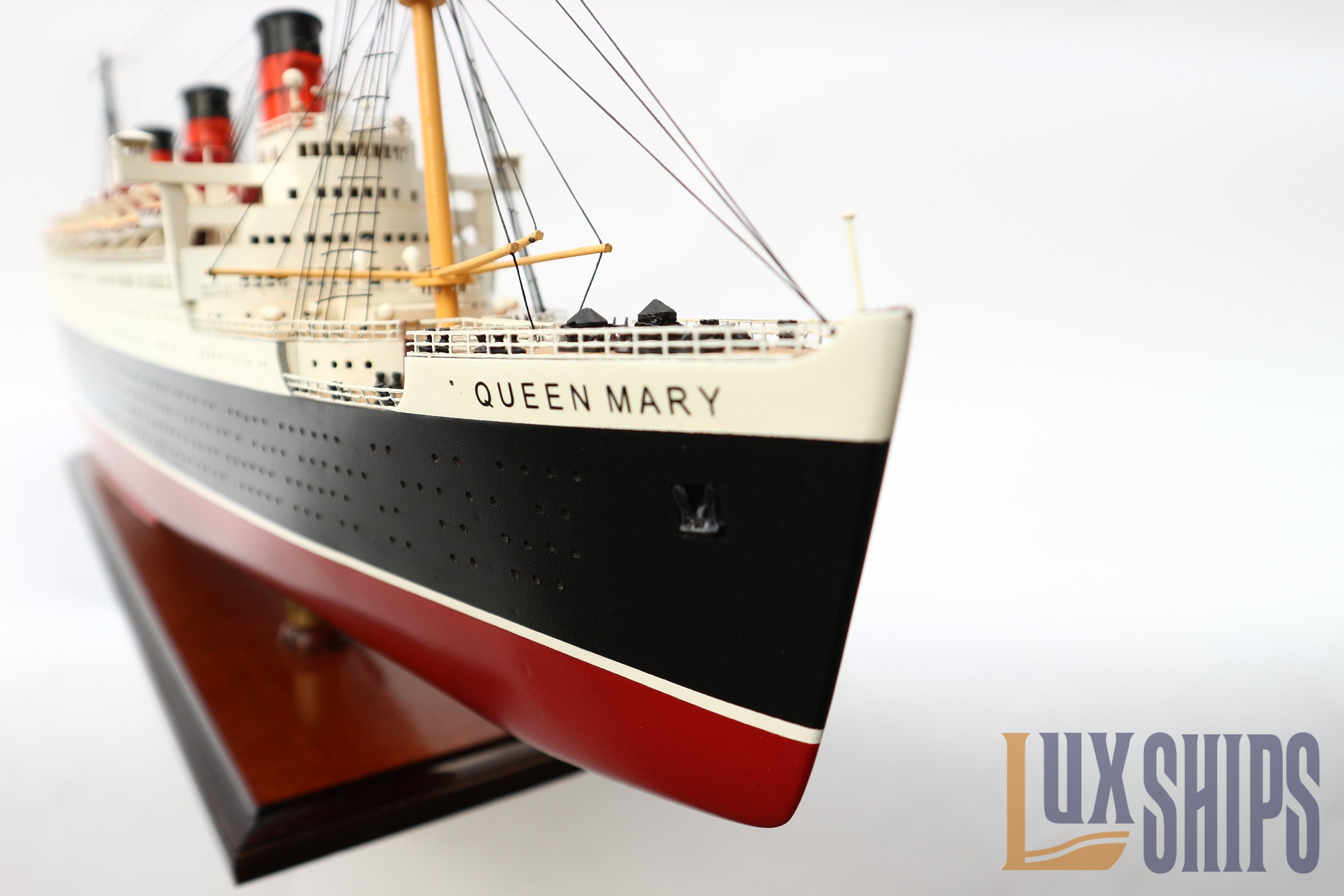 RMS Queen Mary Ship Model RMS Queen Mary Wood Ship Model - Etsy