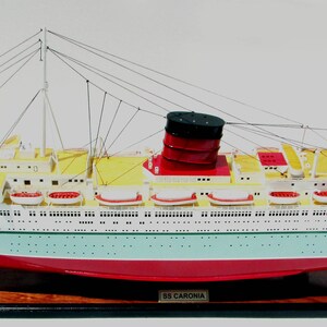RMS Caronia Ship Model - RMS Caronia Wood Ship Model - Etsy