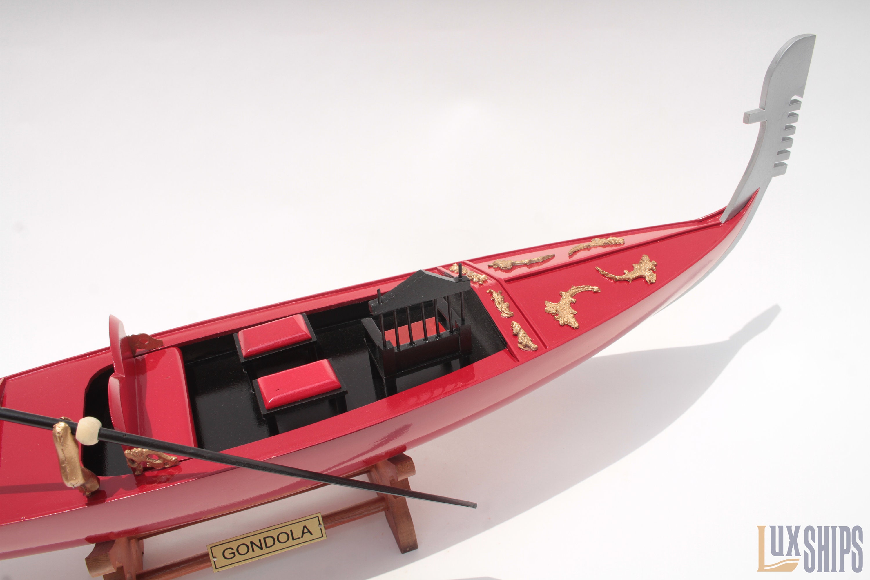 Gondola Wooden Ship Model Gondola Model Ships Gondola Redd - Etsy