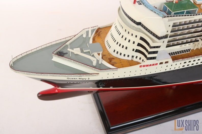RMS Queen Mary 2 Ship Model 86cm RMS Queen Mary 2 Wooden - Etsy
