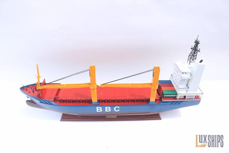 100cm BBC Break Bulk Ship Model – Handcrafted Wooden Cargo Vessel ...