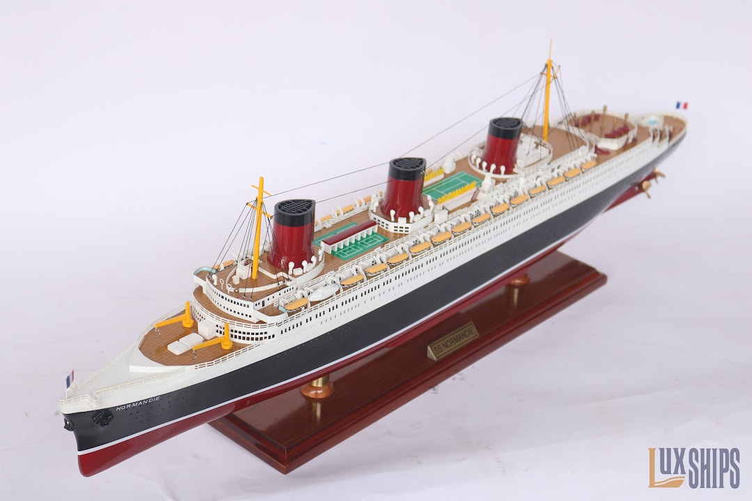 SS Normandie Ship Model 80cm - SS Normandie Model Ship - Etsy