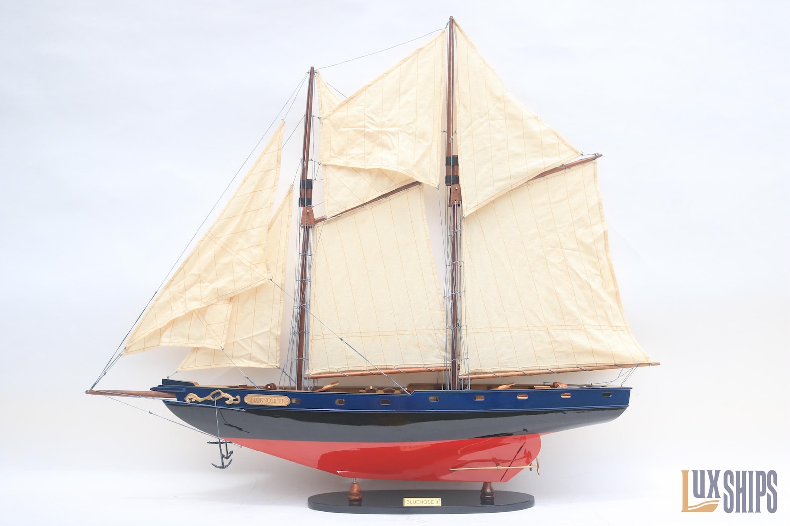 BLUENOSE II Model Ship, Wooden Ship Model is for Sale - Etsy