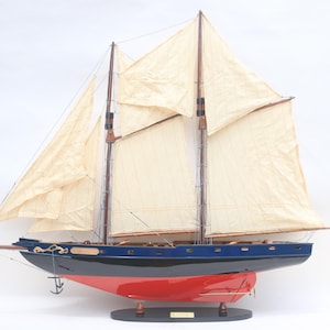 BLUENOSE II Model Ship, Wooden Ship Model is for Sale - Etsy