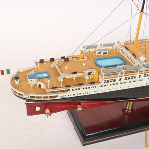 SS REX Model Ship, Wooden Ship Model - Etsy
