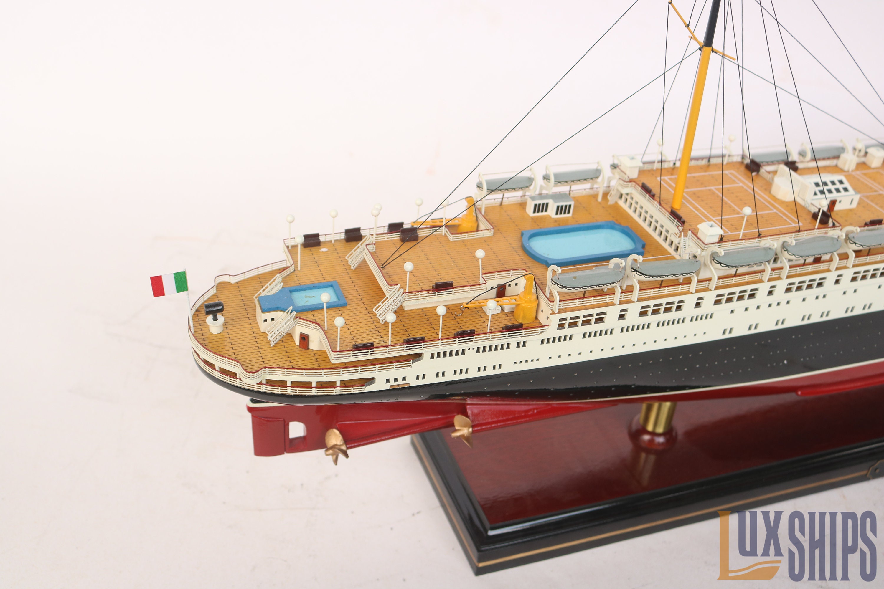 SS REX Model Ship Wooden Ship Model - Etsy