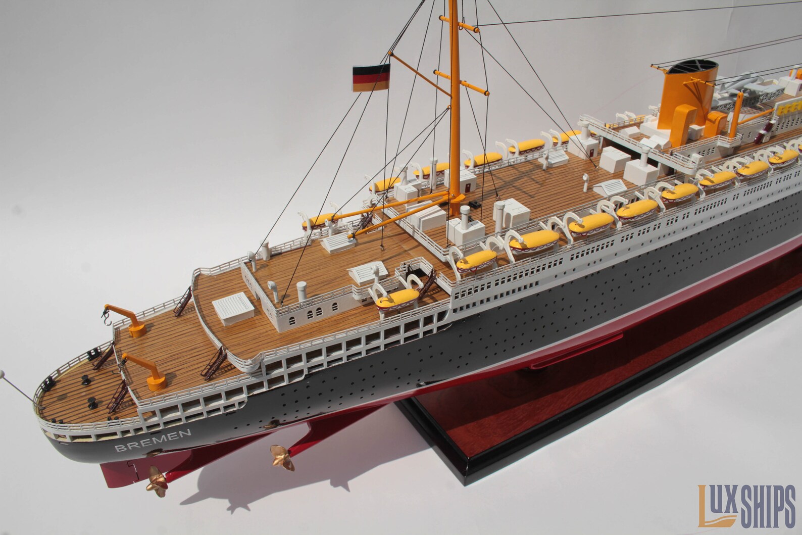 SS Bremen Ship Model - SS Bremen Model Ship - SS Bremen Wooden Ship ...