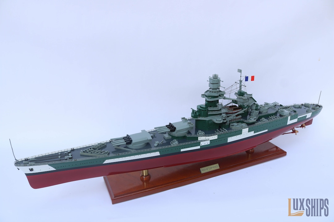 Richelieu Ship Model - French Battleship Richelieu Model - Etsy