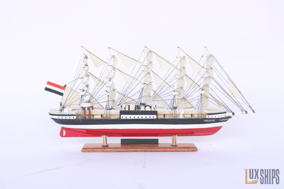 PREUSSEN Model Ship, Wooden Ship Model for Sale - Etsy