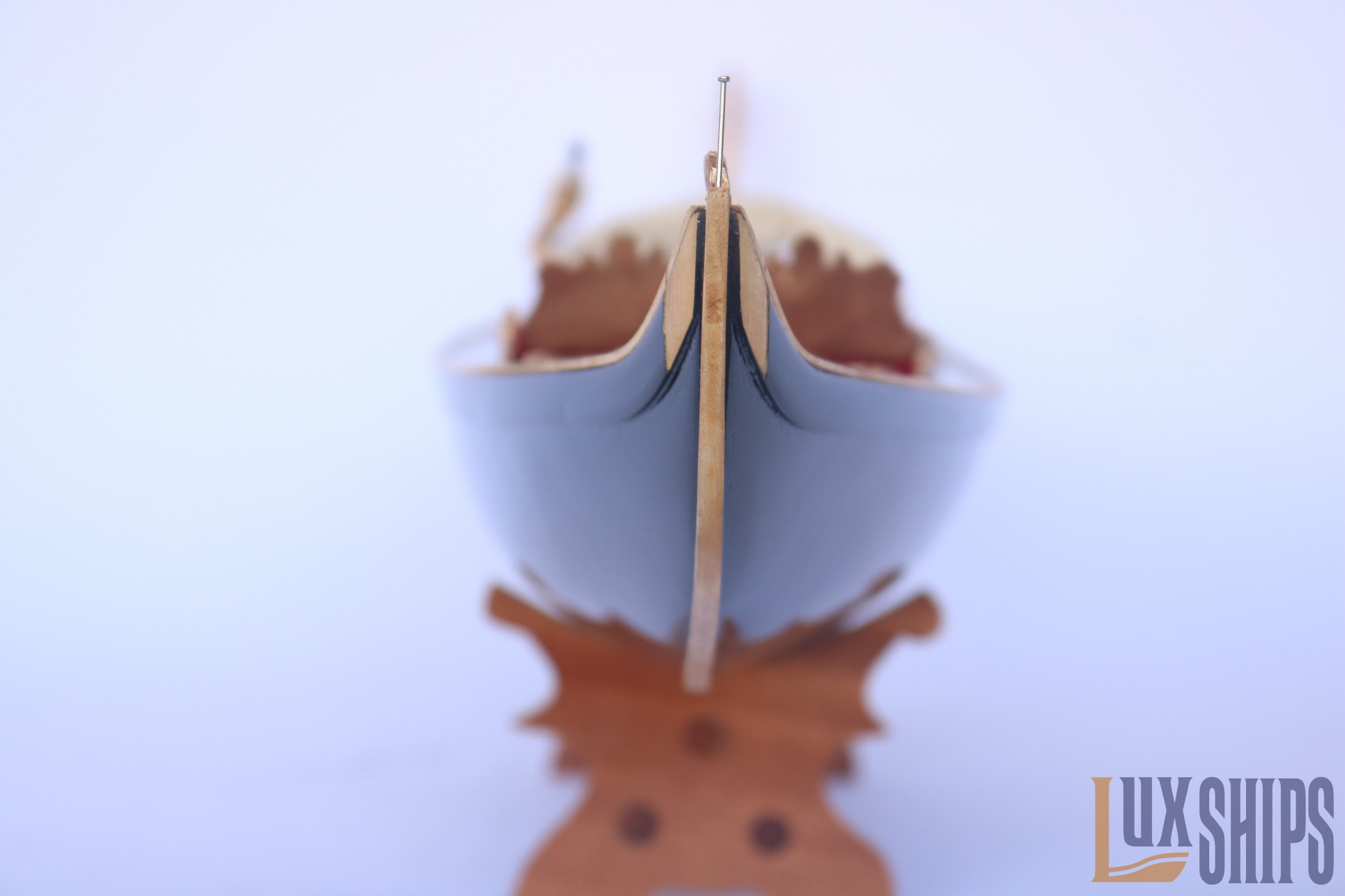 Gondola Wooden Model Ship Gondola Model Ship Black Painted Vintage Ship ...