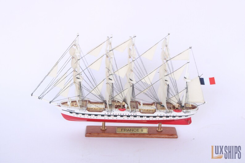 FRANCE II Model Ship, Wooden Ship Model for Sale - Etsy
