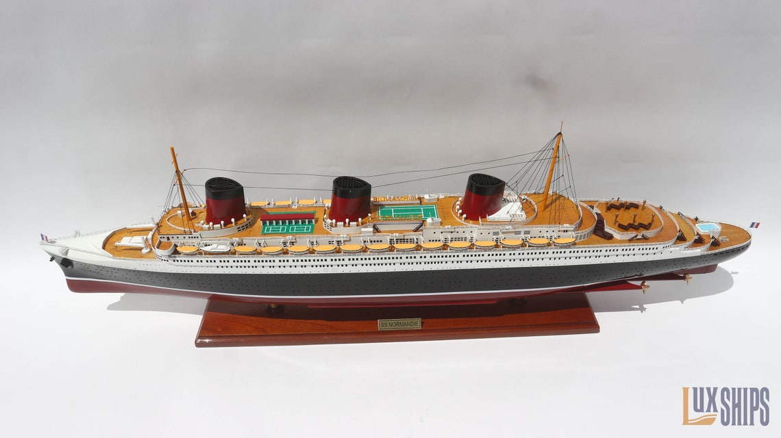 SS Normandie Ship Model 40" - SS Normandie Model Ship - Etsy
