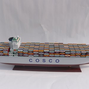COSCO EUROPE Container Ship Model 39" - Cosco Model Ship ...