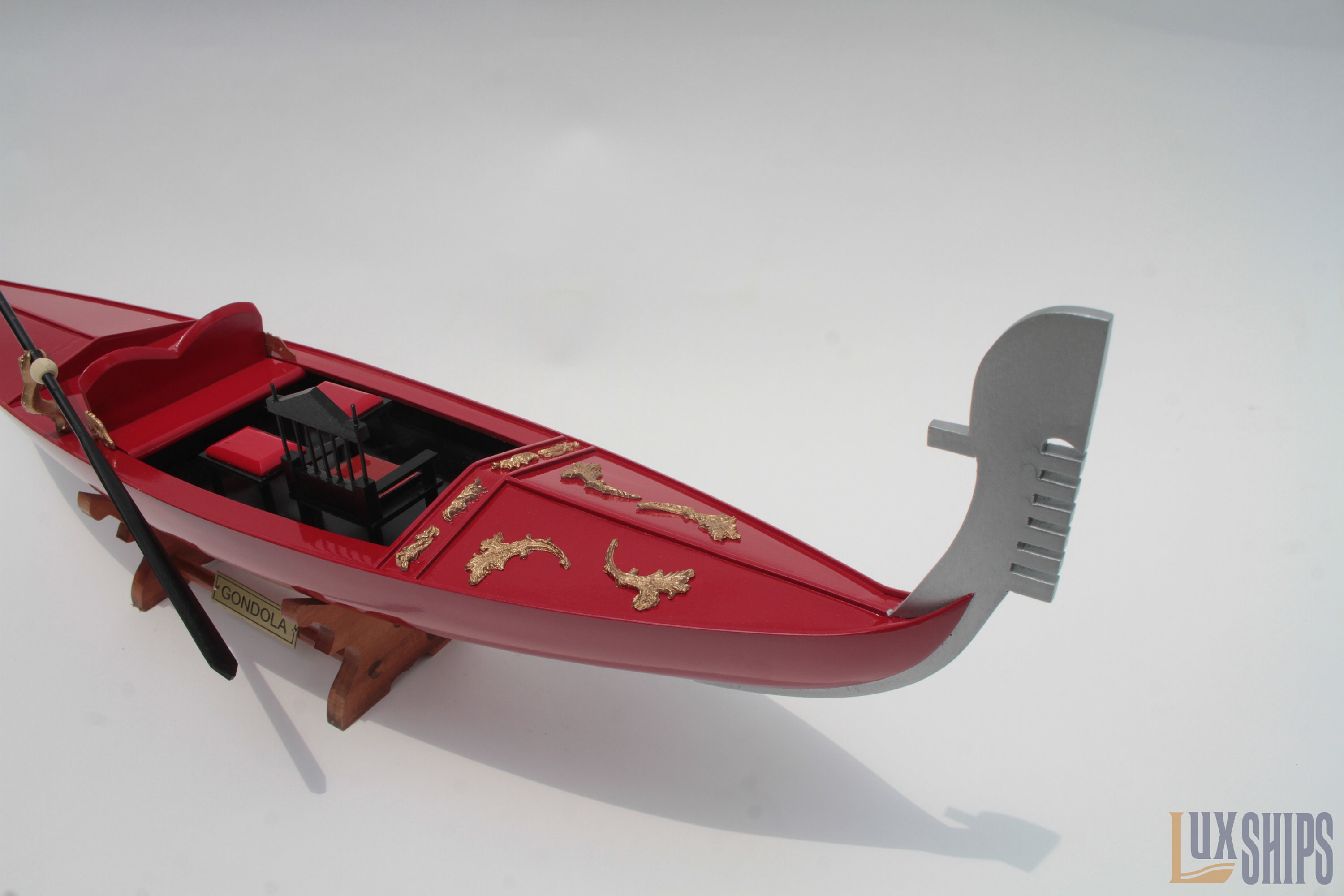 Gondola Wooden Ship Model Gondola Model Ships Gondola Redd - Etsy