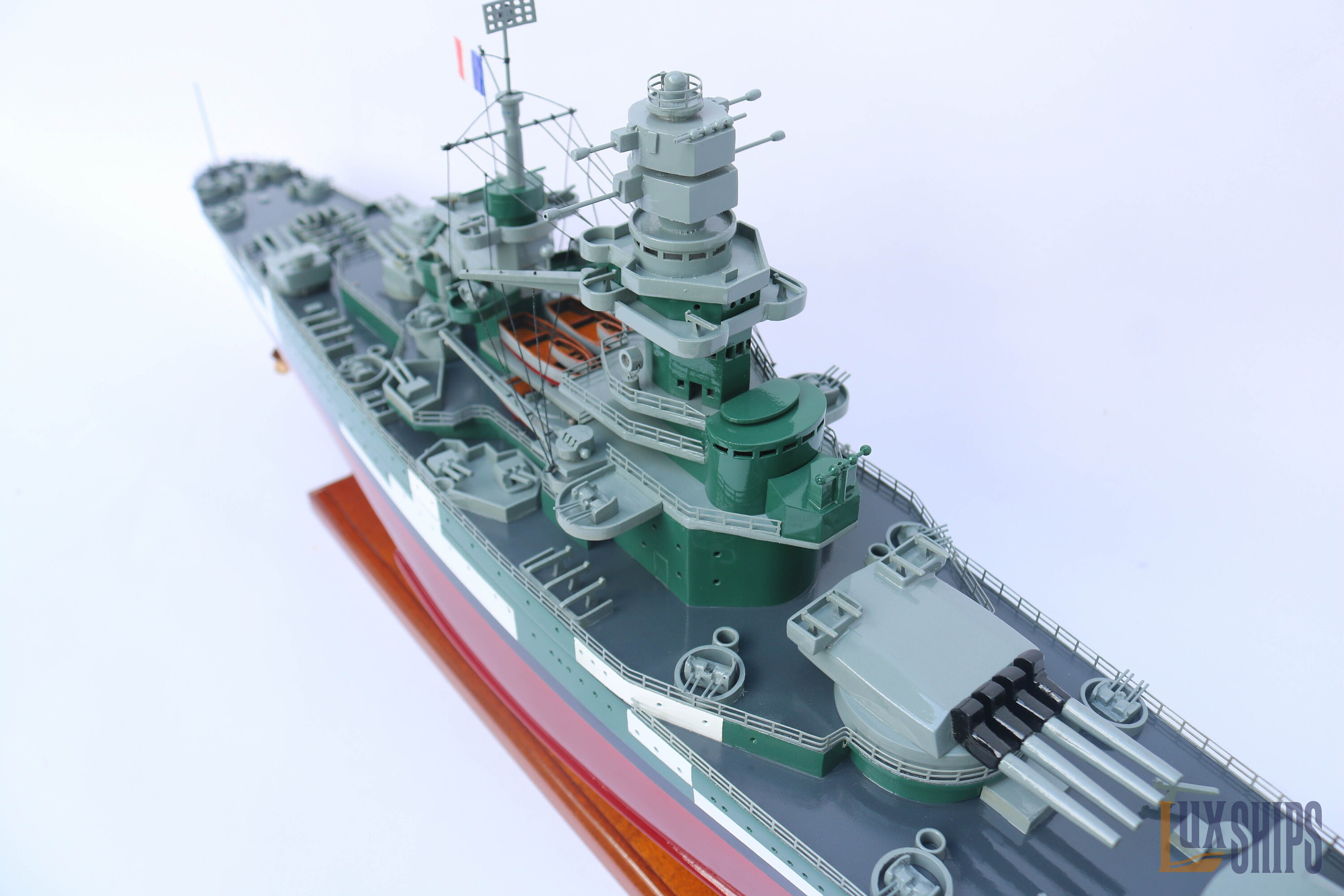 Richelieu Ship Model French Battleship Richelieu Model - Etsy