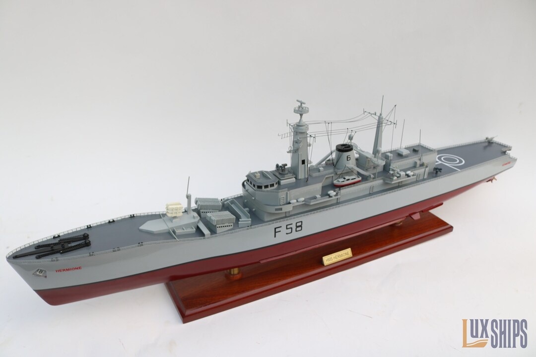 HMS HERMIONE F58 Model Ship - Etsy
