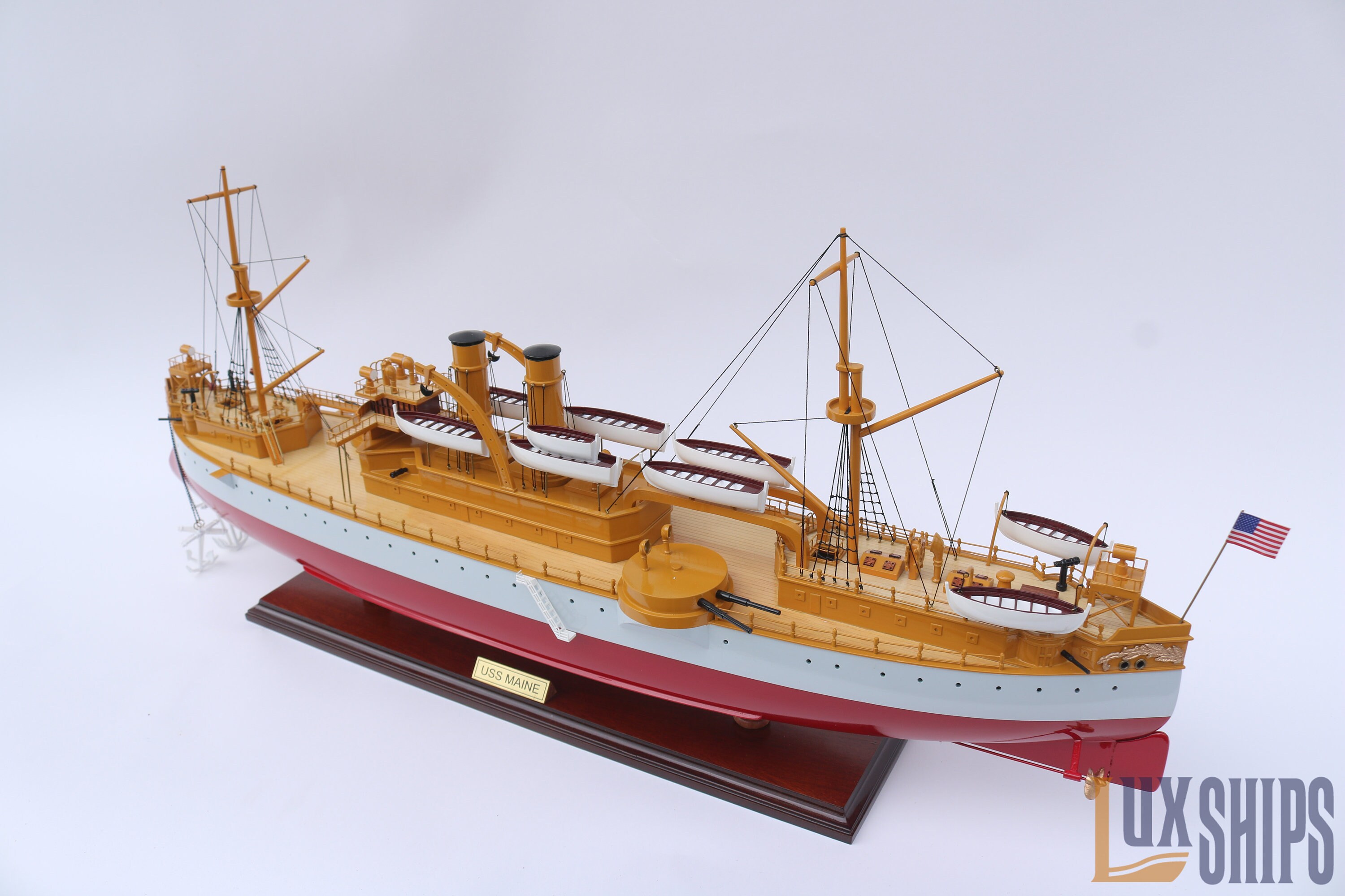 USS MAINE ACR-1 Model Ship - Etsy