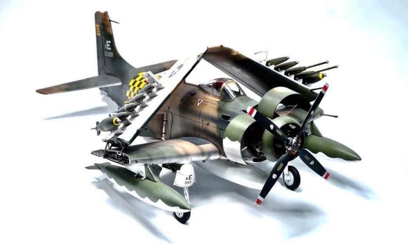 Pre-order, Douglas A-1J SKYRAIDER U.s.air Force, Scale 1/32, Built and ...