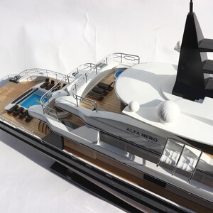 ALFA NERO Yacht Model, Wooden Model Ship is for Sale - Etsy