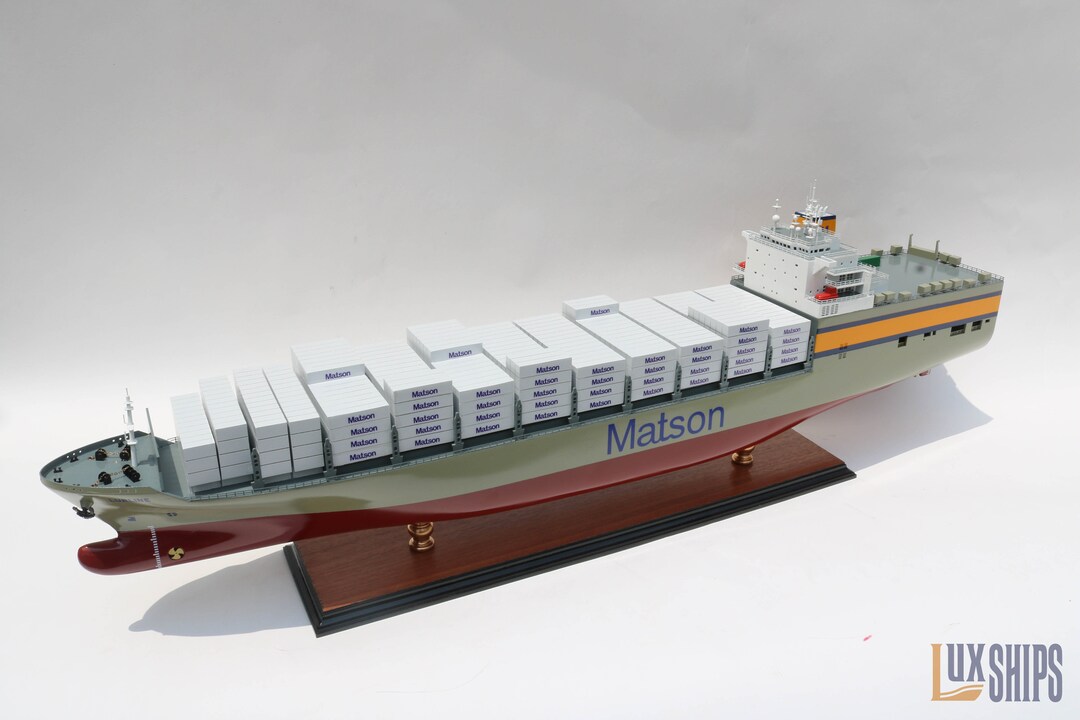 Matson Container Ship Model 39" - Lurline Model Ship - Personalizat Ion ...