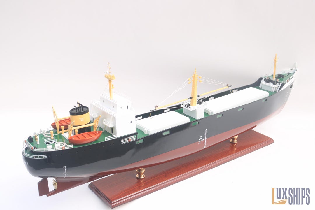 Güçlü Handcrafted Cargo Ship Model 101cm – Display Maritime Gift Idea ...