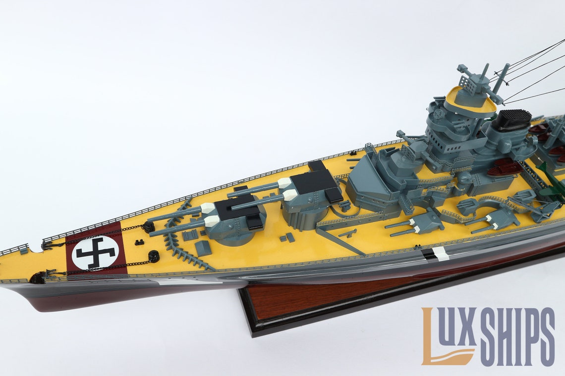 Bismarck Ship Model Bismarck Wooden Ship Model - Etsy