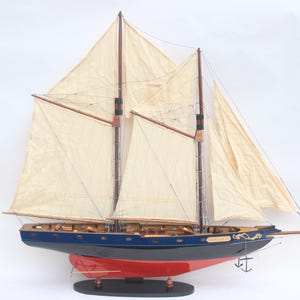 BLUENOSE II Model Ship, Wooden Ship Model is for Sale - Etsy
