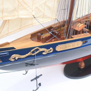BLUENOSE II Model Ship, Wooden Ship Model is for Sale - Etsy